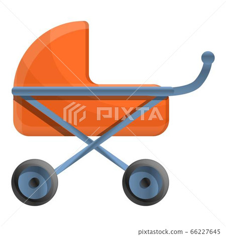Baby pram icon, cartoon style - Stock Illustration [66227645] - PIXTA