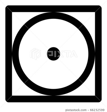 Tumble dry low temperature icon, outline style - Stock Illustration ...
