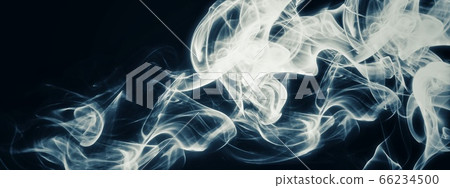 Abstract smoke floating in the dark - Stock Illustration [66234500] - PIXTA