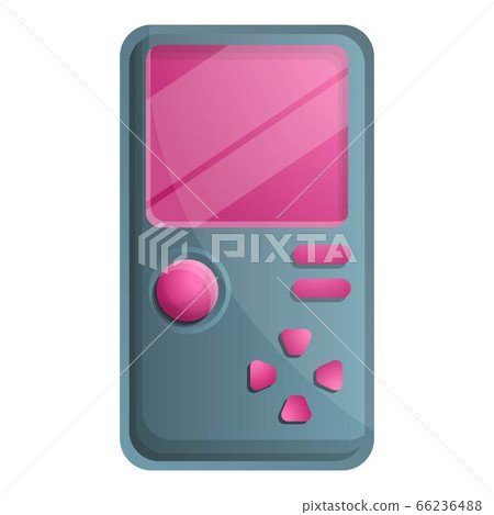 Video game portable device icon, cartoon style - Stock Illustration ...
