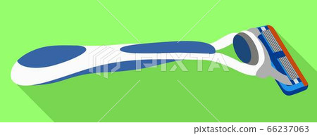Classic man razor icon, flat style - Stock Illustration [66237063] - PIXTA