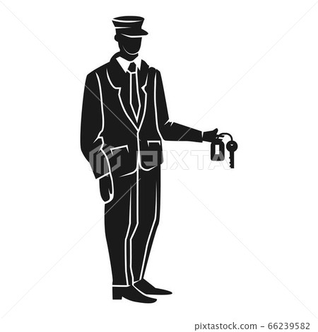 Valet hand key icon, simple style - Stock Illustration [66239582] - PIXTA