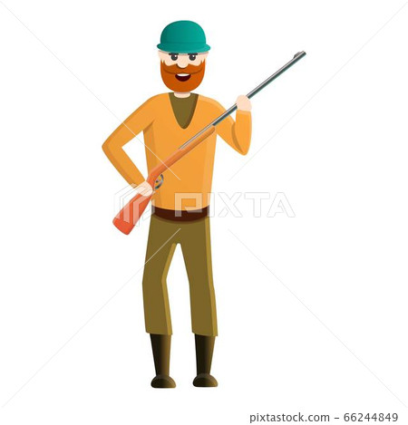 Happy hunter icon, cartoon style - Stock Illustration [66244849] - PIXTA
