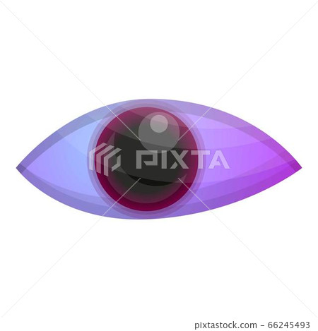 Magic purple eye icon, cartoon style - Stock Illustration [66245493 ...