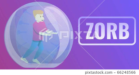 Zorb concept banner, cartoon style - Stock Illustration [66248566] - PIXTA