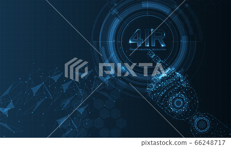 Robotic futuristic hud background. concept of... - Stock Illustration ...