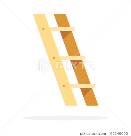 Ladder side view vector flat isolated - Stock Illustration [66249690 ...