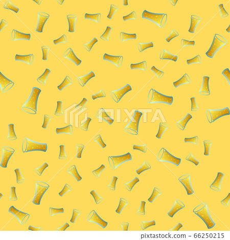 Endless seamless pattern of yellow beautiful - Stock Illustration ...