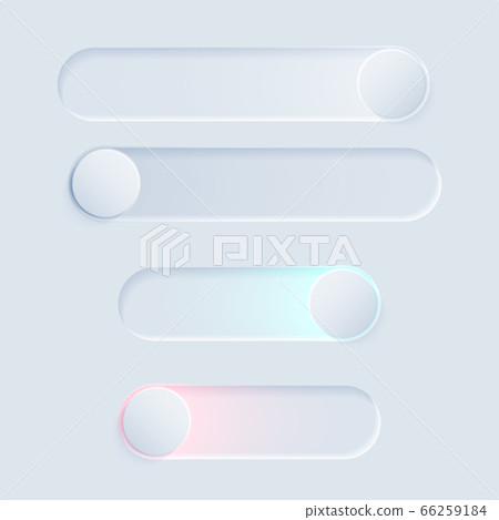 Newmorph UI switch light set - Stock Illustration [66259184] - PIXTA