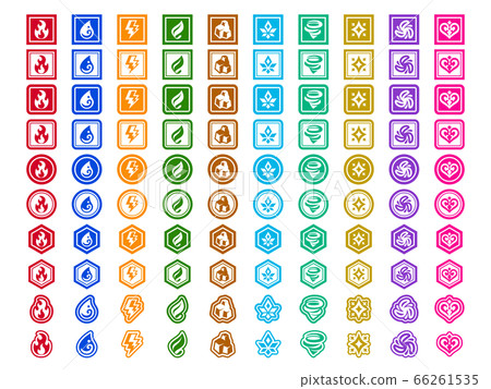 게임 / 아이콘 / 특성 / 유형 / 베타 - 스톡일러스트 [66261535] - PIXTA