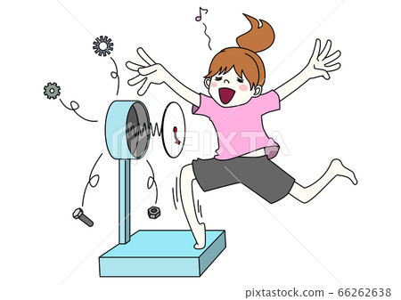 Riding a broken scale - Stock Illustration [66262638] - PIXTA