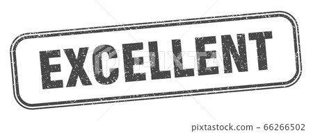 excellent stamp. excellent square grunge sign. - Stock Illustration ...