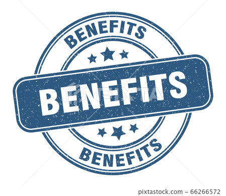 benefits stamp. benefits label. round grunge sign - Stock Illustration ...