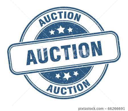 auction stamp. auction round grunge sign. label - Stock Illustration ...