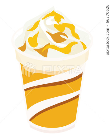 Illustration of yellow frappe - Stock Illustration [66270626] - PIXTA