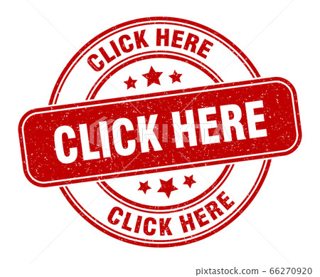 click here stamp. click here label. round grunge - Stock Illustration ...