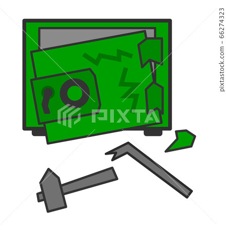 Broken safe - Stock Illustration [66274323] - PIXTA