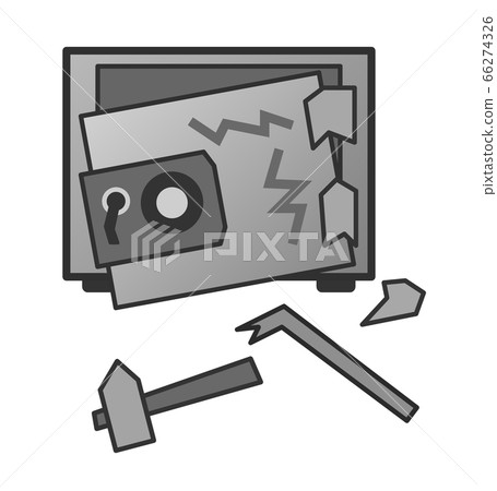 Broken safe - Stock Illustration [66274326] - PIXTA