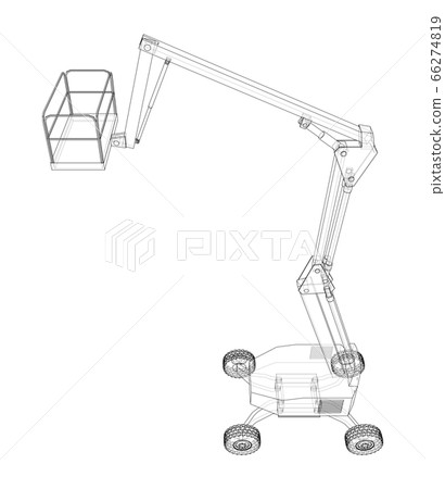 Aerial platform concept outline. Vector - Stock Illustration [66274819 ...