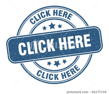 click here stamp. click here label. round grunge - Stock Illustration ...