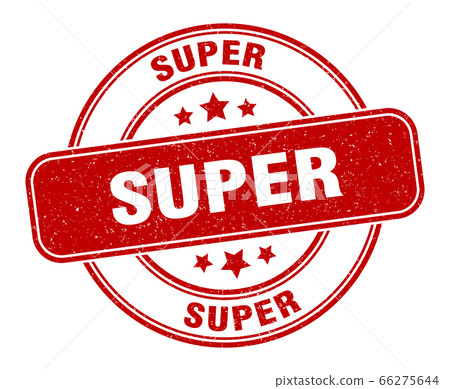 super stamp. super label. round grunge sign - Stock Illustration ...