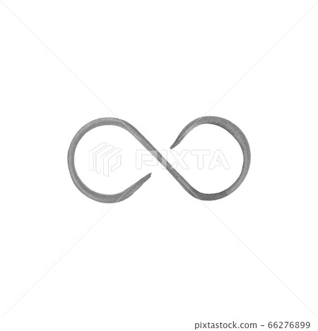 Hand drawn watercolor infinity sign. Stock... - Stock Illustration ...