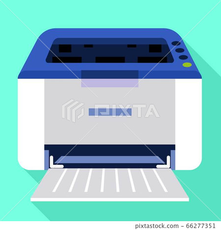 Ink jet printer icon, flat style-插圖素材 [66277351] - PIXTA圖庫
