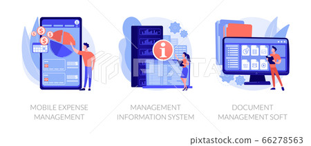 Business management systems vector concept... - Stock Illustration ...