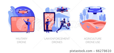 Drone technology vector concept metaphors - Stock Illustration ...