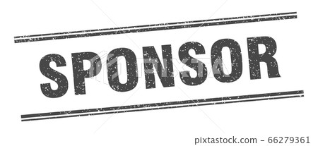 sponsor stamp. sponsor label. square grunge sign - Stock Illustration ...
