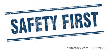 safety first stamp. safety first label. square - Stock Illustration ...