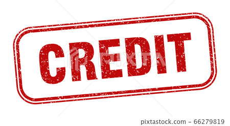credit stamp. credit square grunge sign. label - Stock Illustration ...