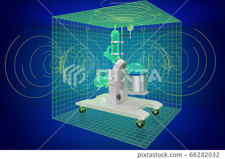 Rotary Evaporator, visualization 3d cad model - Stock Illustration ...