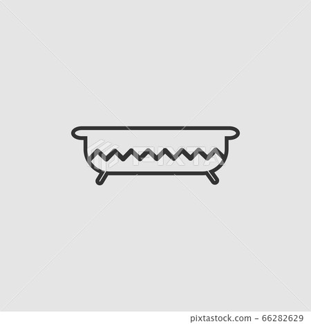 Bath icon flat. - Stock Illustration [66282629] - PIXTA