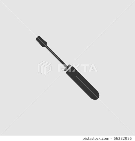Screwdriver icon flat. - Stock Illustration [66282956] - PIXTA
