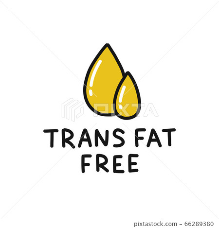 trans fat free symbol doodle icon, vector - Stock Illustration ...