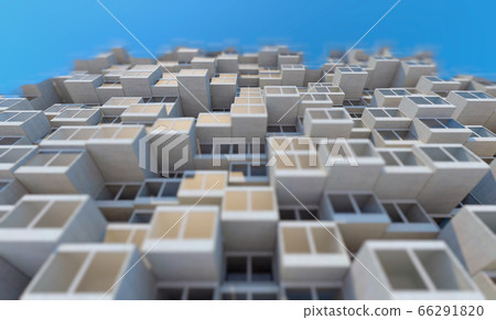 Future architecture. Futuristic building.... - Stock Illustration ...