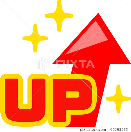 UP letter and rising arrow icon - Stock Illustration [66293985] - PIXTA
