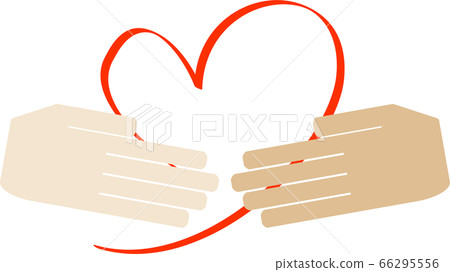 Image of loving handshake (air handshake) - Stock Illustration ...
