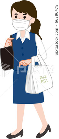 Woman to take out - Stock Illustration [66296478] - PIXTA