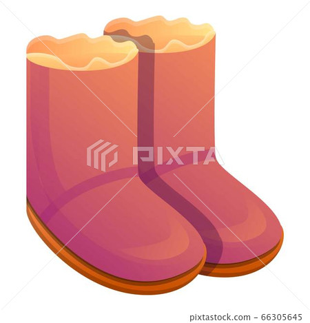 Kid ugg boots icon, cartoon style - Stock Illustration [66305645] - PIXTA