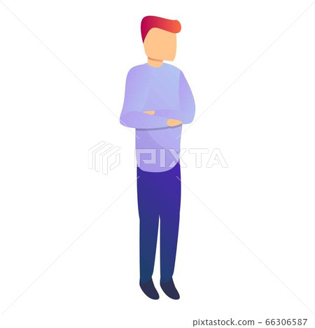 Man waiting icon, cartoon style - Stock Illustration [66306587] - PIXTA
