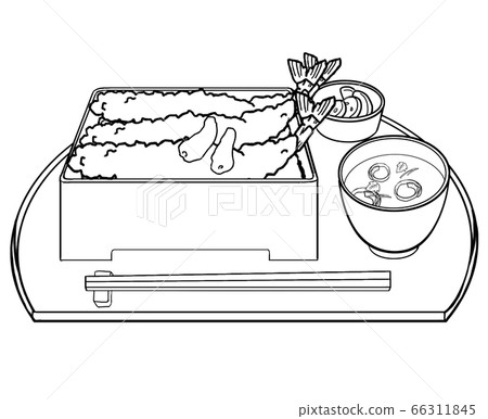 Pen drawing illustration of shrimp Tenshi - Stock Illustration ...