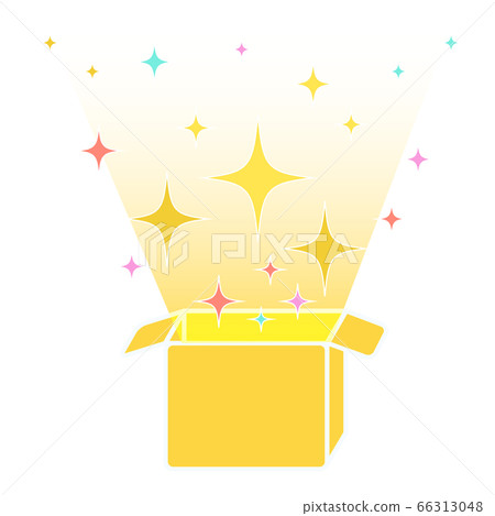 Illustration with glitter from the box - Stock Illustration [66313048 ...