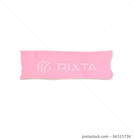 Realistic strip of light pink adhesive tape... - Stock Illustration ...
