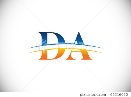 Initial Monogram Letter DA Logo Design Vector...-插圖素材 [66316020] - PIXTA圖庫
