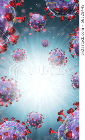 3d render of pathogenic virus organism or... - Stock Illustration ...
