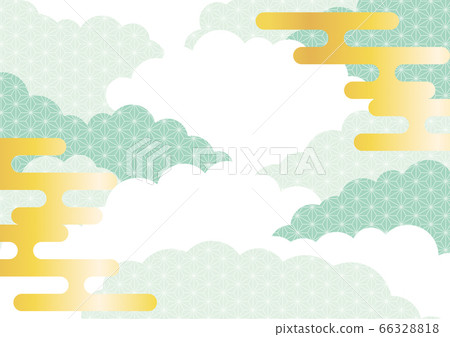 Background of haze and clouds (Japanese pattern) - Stock Illustration ...