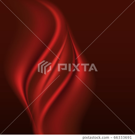 Red silk abstract background. Smooth satin... - Stock Illustration ...