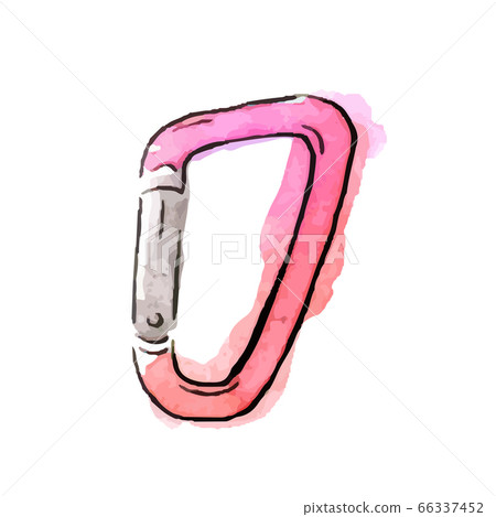 Hand drawn illustration: carabiner - Stock Illustration [66337452] - PIXTA